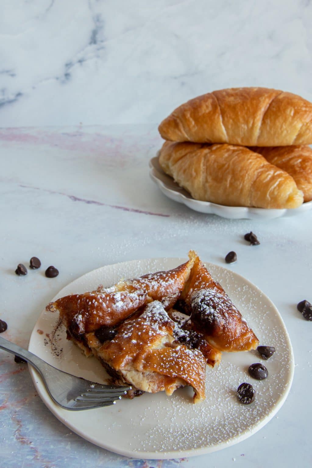 Simple Croissant Bread Pudding - Breads and Sweets