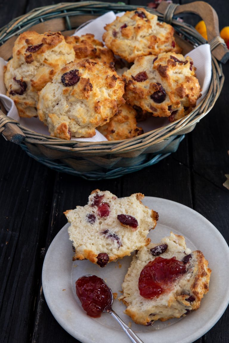 Cranberry Drop Biscuits - Breads and Sweets