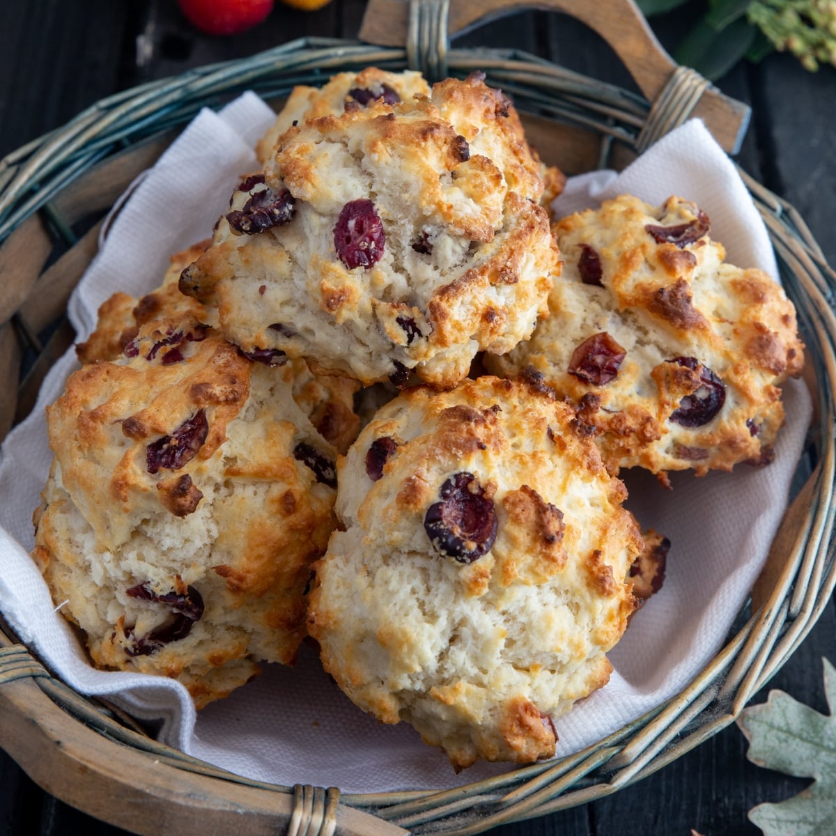 Cranberry Drop Biscuits - Breads and Sweets